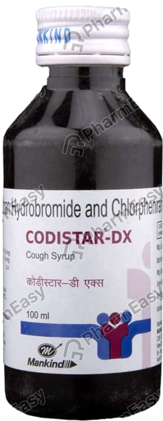 Codistar Dx Bottle Of 100ml Cough Syrup: Uses, Side Effects, Price ...