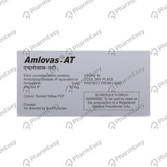 Amlovas At 50mg Strip Of 10 Tablets: Uses, Side Effects, Price & Dosage ...