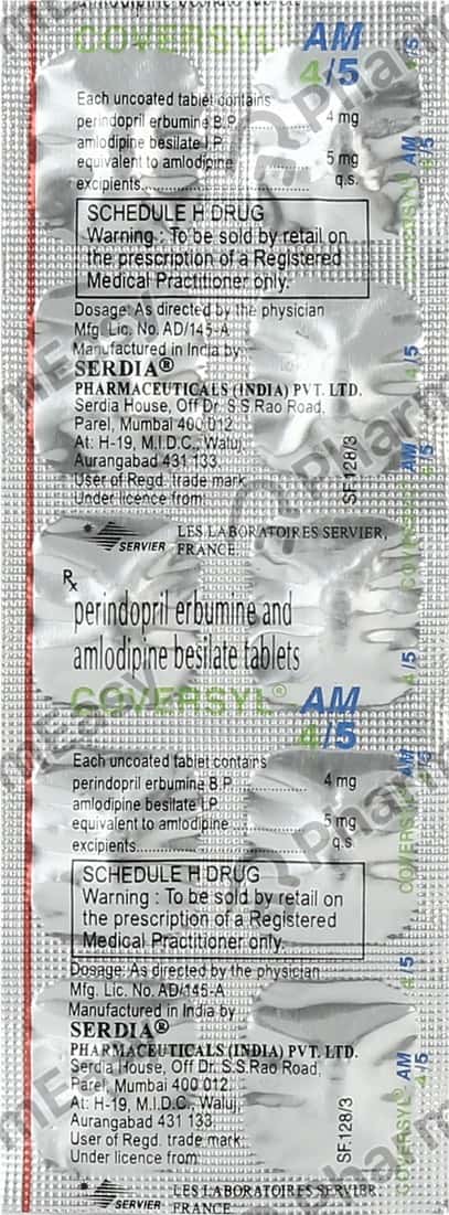 Buy Coversyl Am 4/5mg Strip Of 10 Tablets Online at Flat 15% OFF ...