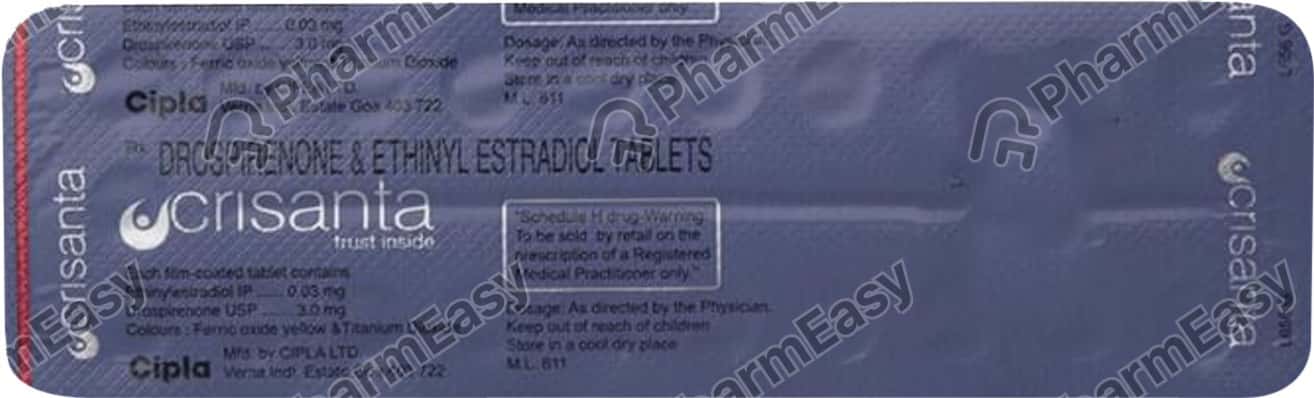 Crisanta Strip Of 21 Tablets: Uses, Side Effects, Price & Dosage ...