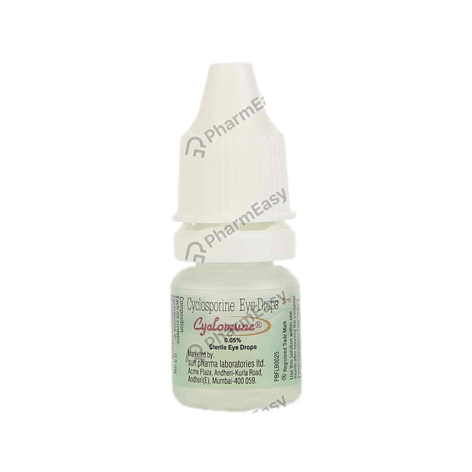 Buy Cyclomune 0.05% Eye Drops 3ml Online at Flat 18% OFF* | PharmEasy