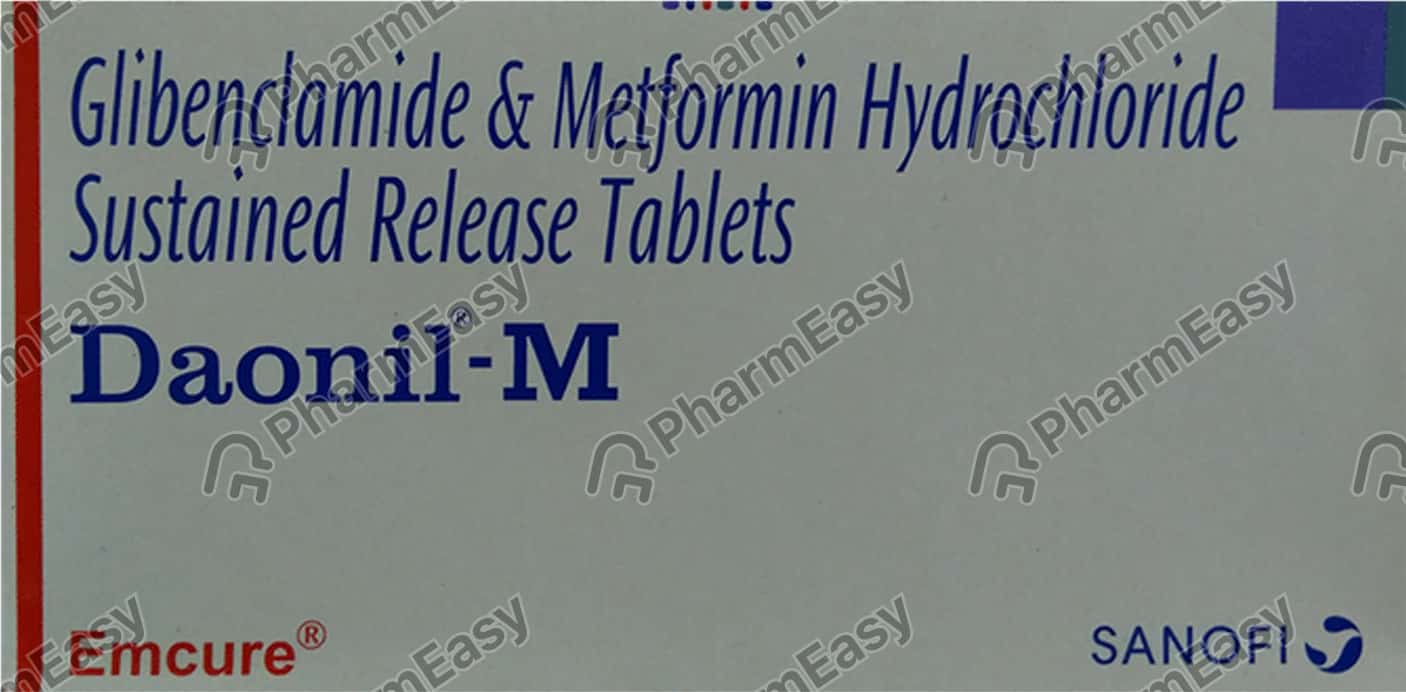 Buy Daonil M Strip Of 10 Tablets Online at Flat 15% OFF | PharmEasy