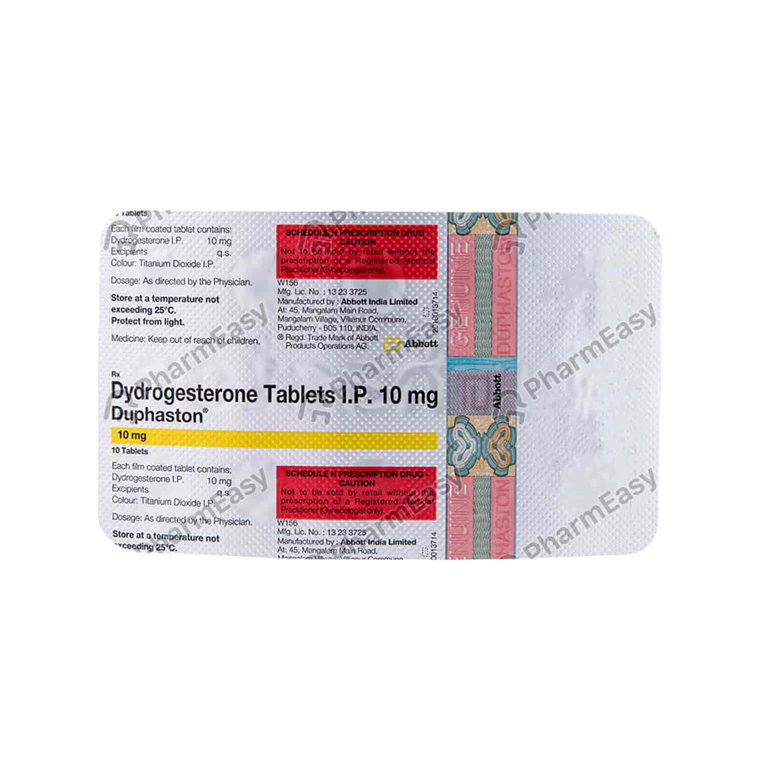 Duphaston 10mg Strip Of 10 Tablets - Uses, Side Effects, Dosage ...