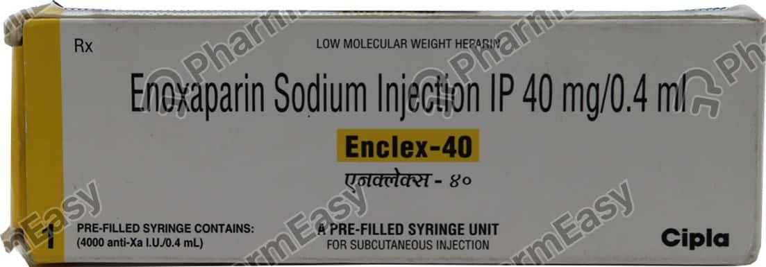 Enclex 40 MG Injection (0.4): Uses, Side Effects, Price & Dosage | PharmEasy