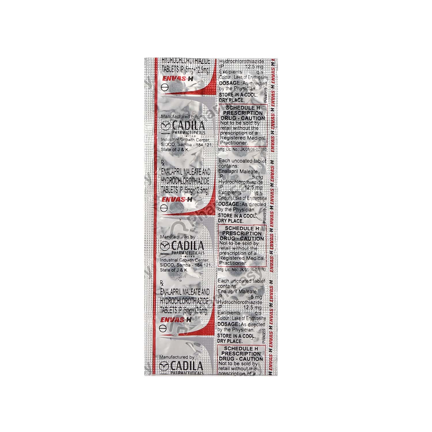 Buy Envas H 5mg Tablet Online at Flat 18% OFF* | PharmEasy