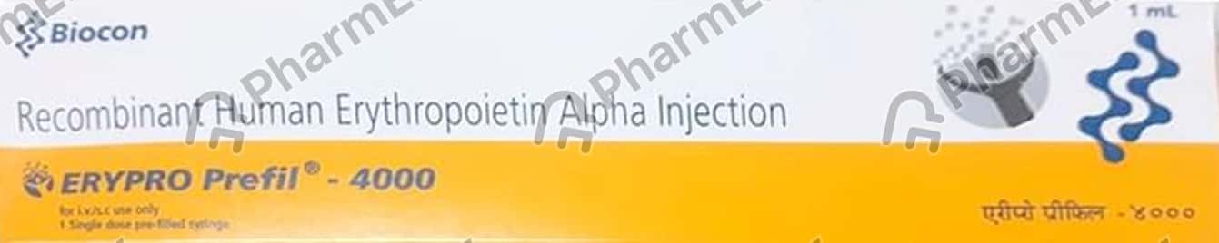 Erypro 4000 IU Injection (1): Uses, Side Effects, Price & Dosage ...