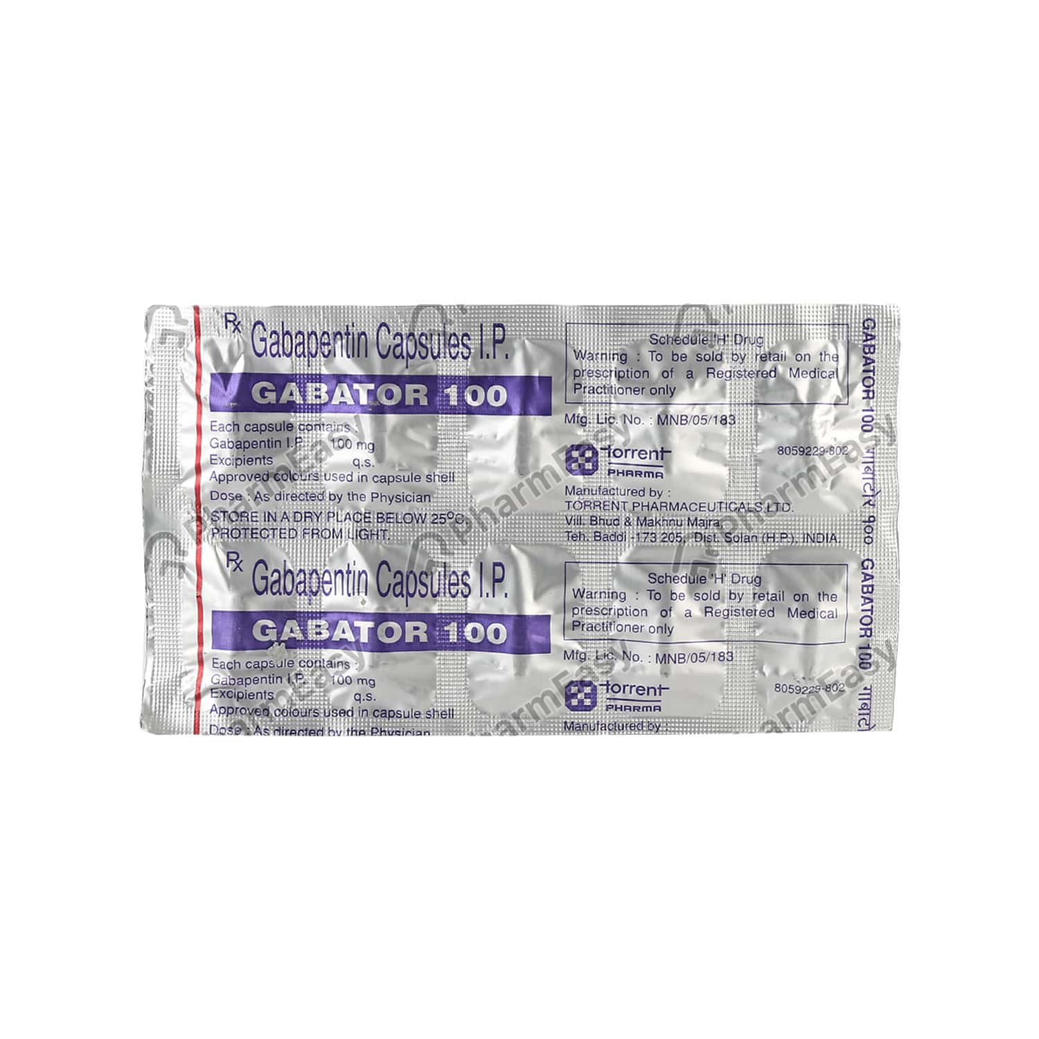 Gabator 100 MG Capsule (10) - Uses, Side Effects, Dosage, Composition ...