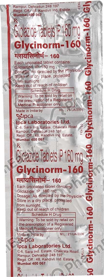 Glycinorm 160 MG Tablet (10): Uses, Side Effects, Price & Dosage ...
