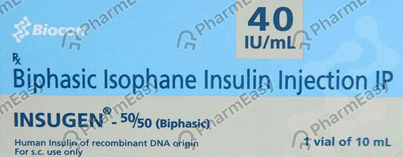 Insugen 40 IU/ML Injection (10): Uses, Side Effects, Price & Dosage ...