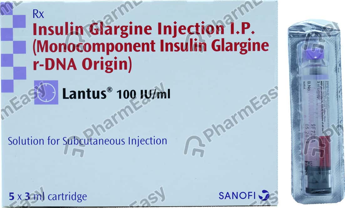 Lantus 100 IU/ML Solution For Injection (3): Uses, Side Effects, Price ...