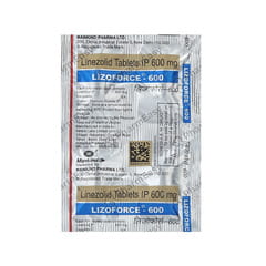 Lizoforce 600 MG Tablet (4) - Uses, Side Effects, Dosage, Composition ...