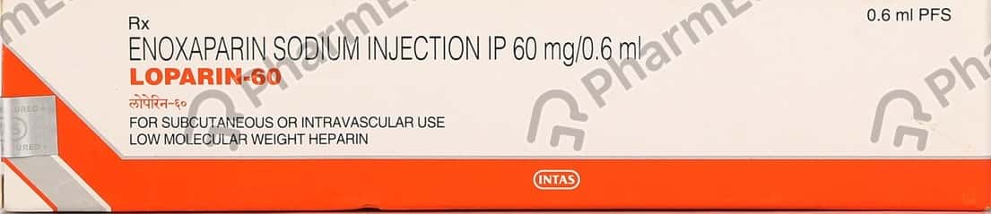 Loparin 60 MG Injection (0.6): Uses, Side Effects, Price & Dosage ...