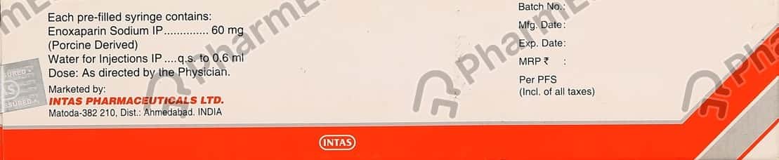 Loparin 60 MG Injection (0.6): Uses, Side Effects, Price & Dosage ...