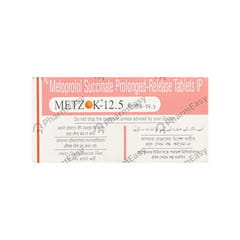 Metzok Er 12.5 MG Tablet (10) - Uses, Side Effects, Dosage, Composition ...