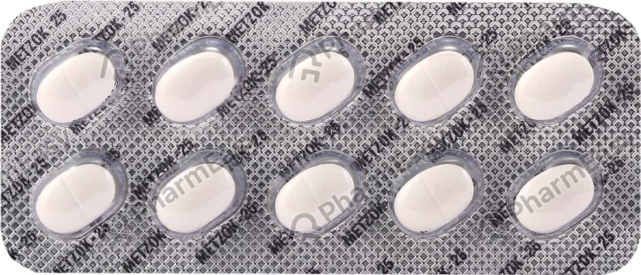 Metzok Er 25 MG Tablet (10): Uses, Side Effects, Price & Dosage | PharmEasy
