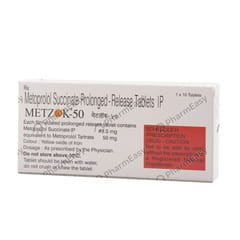Metzok 50 MG Tablet (10) - Uses, Side Effects, Dosage, Composition ...