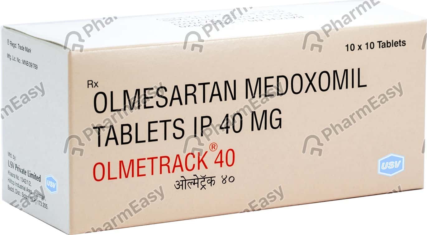 Olmetrack 40 MG Tablet (10): Uses, Side Effects, Price & Dosage | PharmEasy
