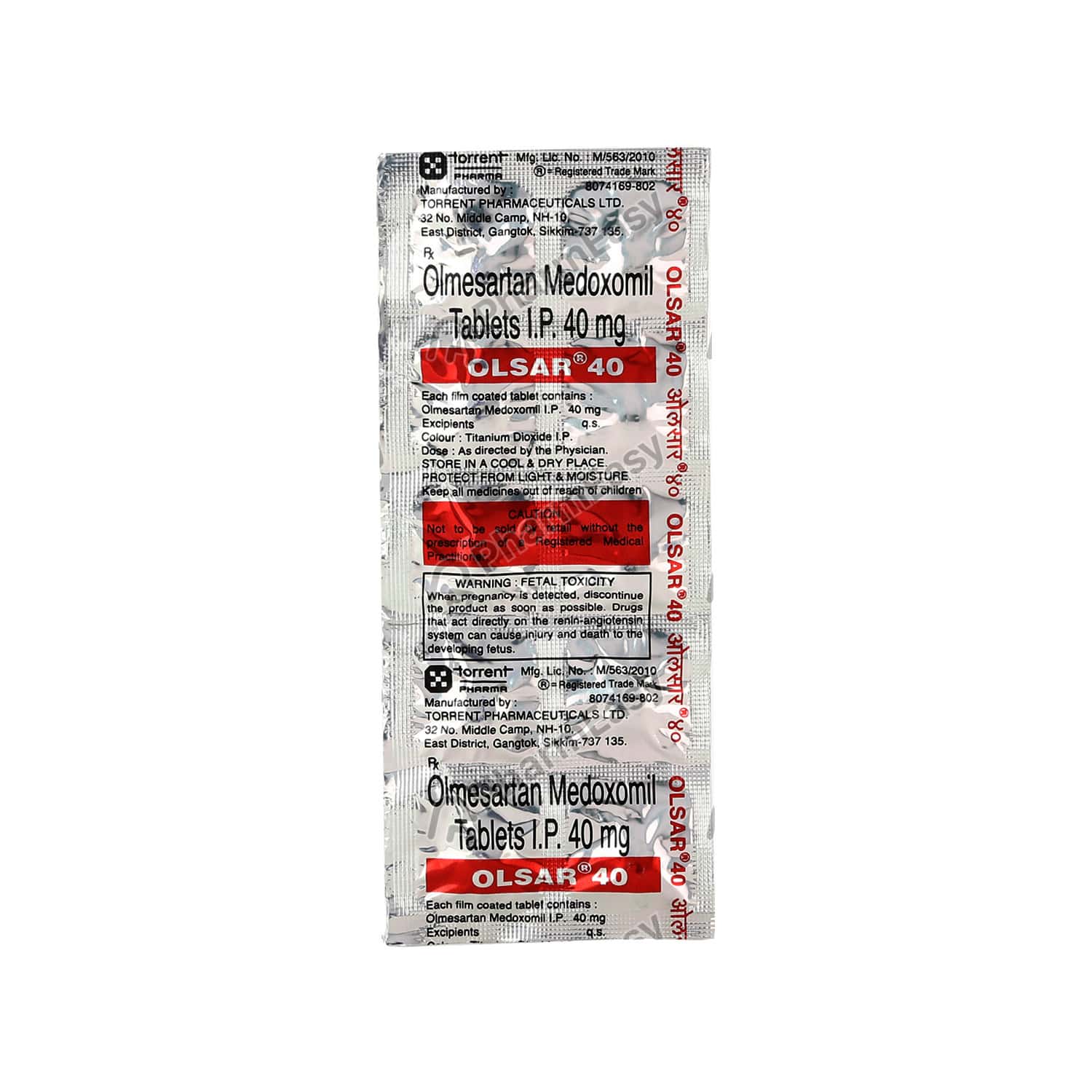 Buy Olsar 40 MG Tablet (10) Online at Flat 18% OFF* | PharmEasy