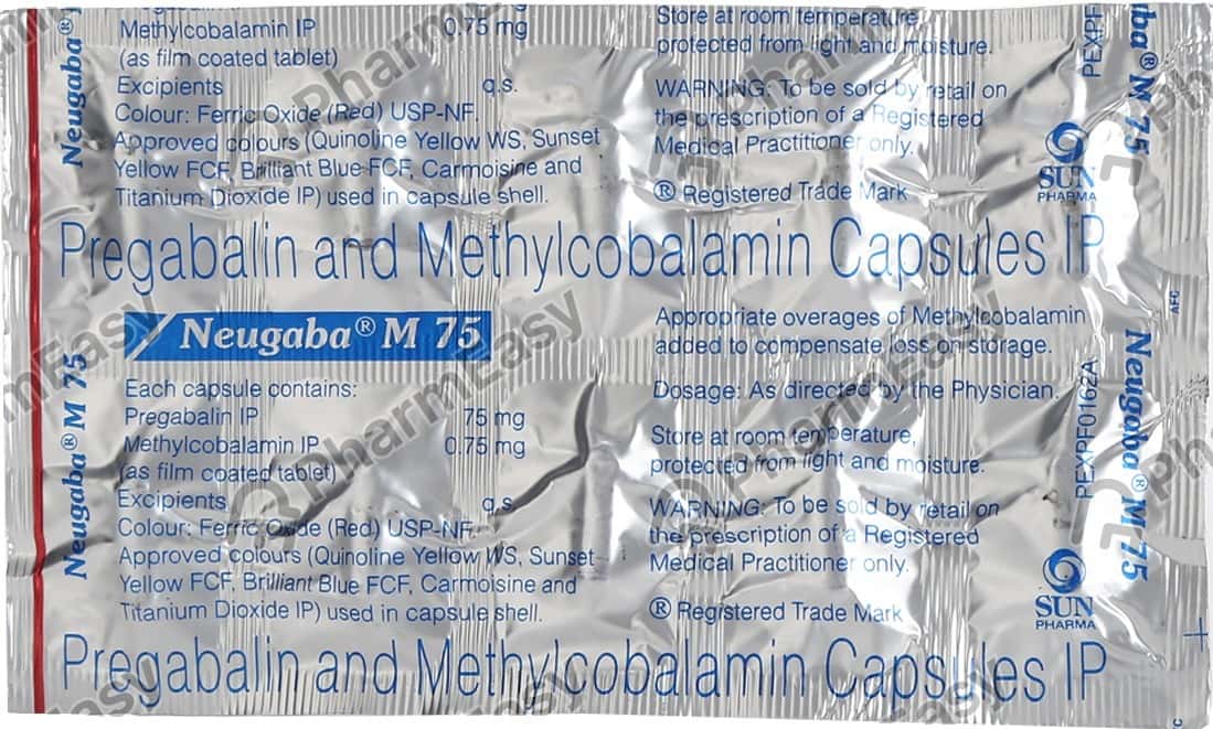 नेउगाबा एम 75 कैप्सूल (Neugaba M 75 in Hindi) : उपयोग, दुष्प्रभाव, खुराक, कीमत और सावधानियां ...