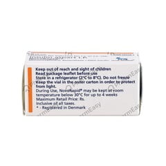 Novorapid 100 IU/ML Solution For Injection (10) - Uses, Side Effects ...