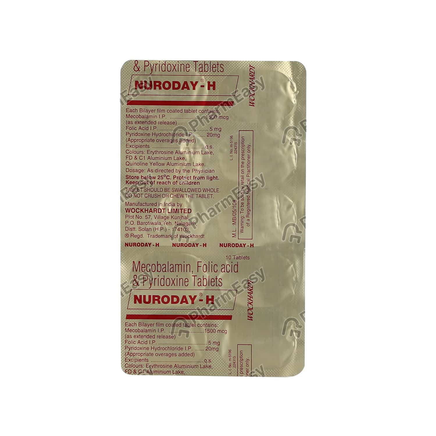 Buy Nuroday H Tablet Online at Flat 18% OFF* | PharmEasy