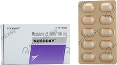 Nuroday 1500mcg Tablet: Uses, Side-effects, Price, Dosage & More Info ...