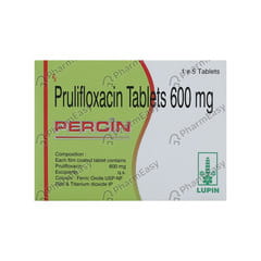 Percin 600 MG Tablet (5) - Uses, Side Effects, Dosage, Composition ...