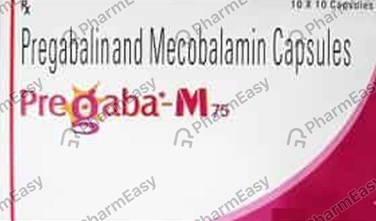 Pregaba M 75mg Strip Of 10 Capsules: Uses, Side Effects, Price & Dosage ...