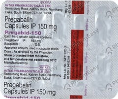 Pregabid 150 MG Capsule (10): Uses, Side Effects, Price & Dosage ...