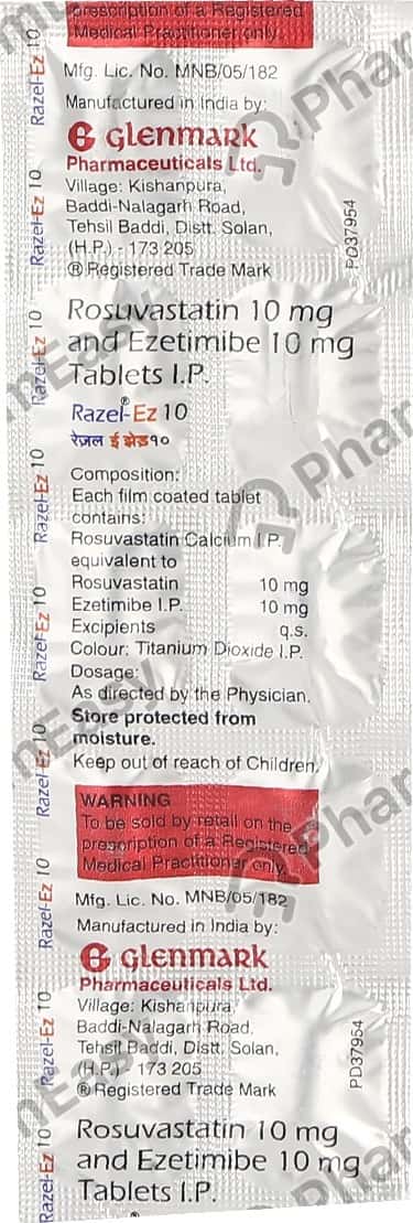 Razel Ez 10mg Strip Of 10 Tablets: Uses, Side Effects, Price & Dosage ...