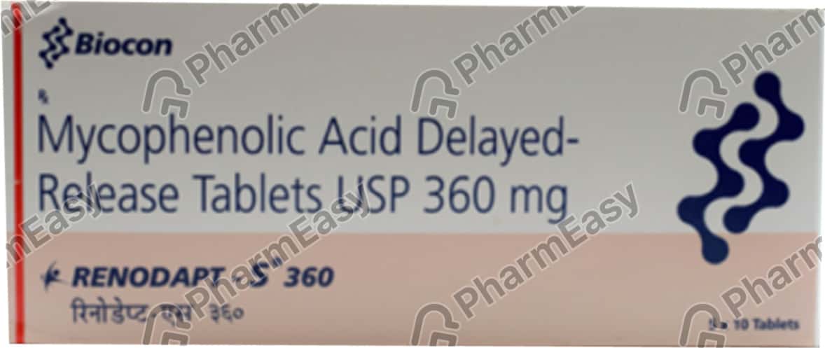 Renodapt S 360 MG Tablet (10): Uses, Side Effects, Price & Dosage ...