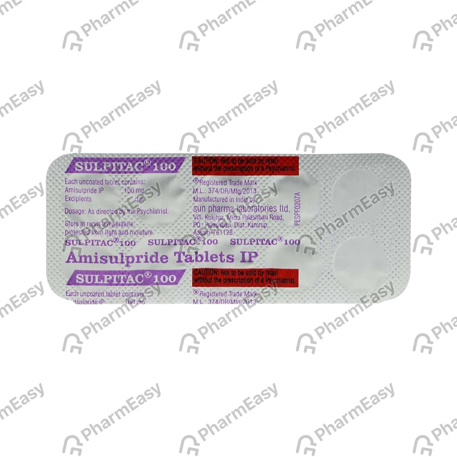 Sulpitac 100 MG Tablet (10): Uses, Side Effects, Price & Dosage | PharmEasy