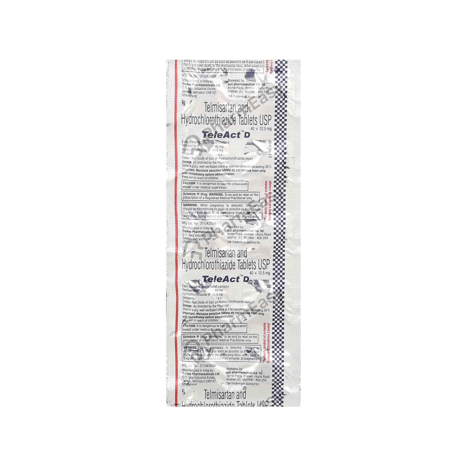 Teleact D 40mg Tab - Uses, Side Effects, Dosage, Composition & Price ...