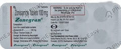 Zonegran 100 MG Tablet (10): Uses, Side Effects, Price & Dosage | PharmEasy