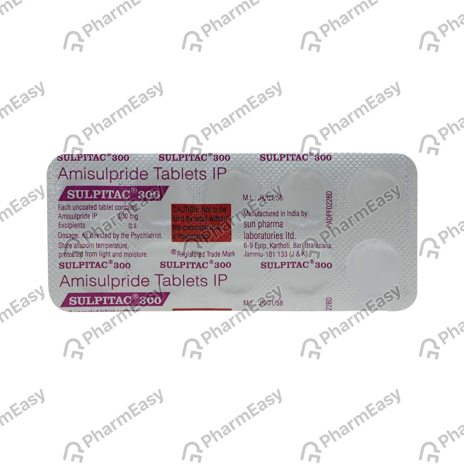 Sulpitac 300 MG Tablet (10): Uses, Side Effects, Price & Dosage | PharmEasy