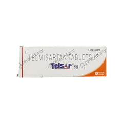 Telsar 80 MG Tablet (10) - Uses, Side Effects, Dosage, Composition ...