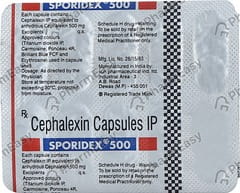 Sporidex 500 Capsule: Uses, Side-effects, Price, Dosage & More Info ...