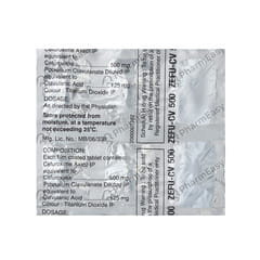 Buy Zefu Cv 500mg Tablet Online at Flat 18% OFF* | PharmEasy