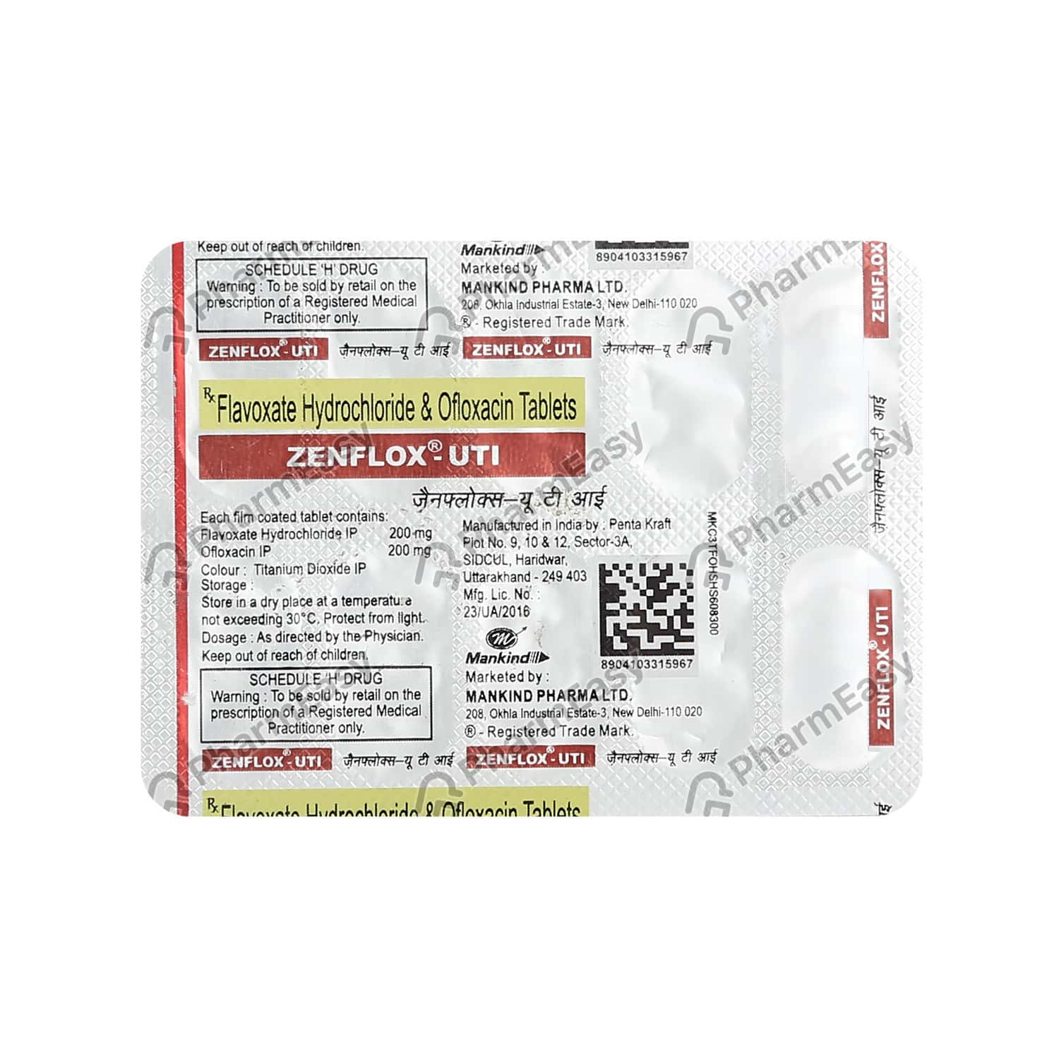 Buy Zenflox Uti Tablet Online at Flat 18% OFF* | PharmEasy