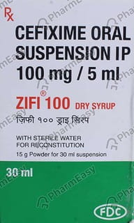 Zifi 100 MG/5ML Dry Syrup (30): Uses, Side Effects, Price & Dosage ...