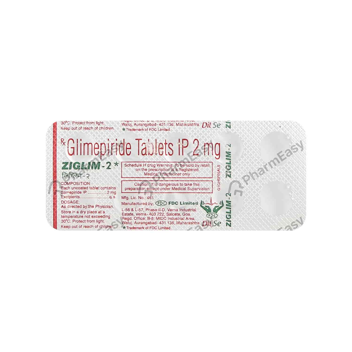 Ziglim 2mg Tab 10'S - Uses, Side Effects, Dosage, Composition & Price ...