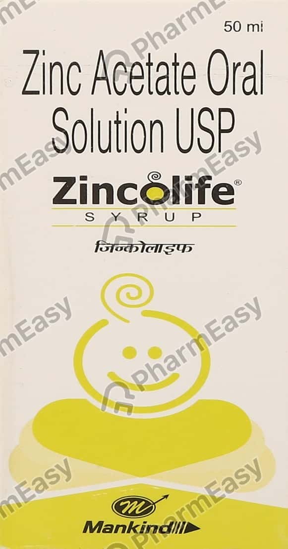 Zincolife 20 MG/5ML Syrup (50): Uses, Side Effects, Price & Dosage ...