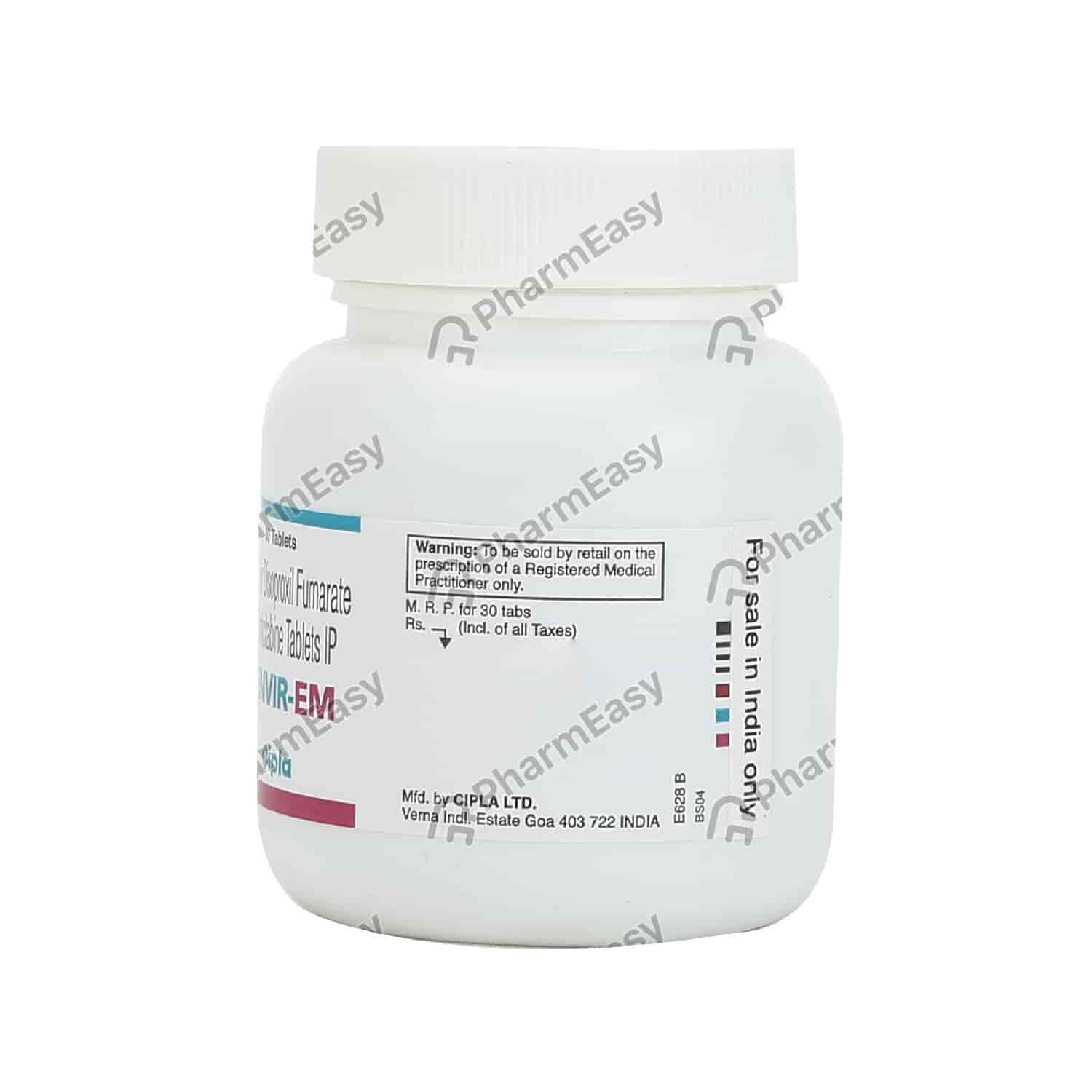 Buy Tenvir Em Bottle Of 30 Tablets Online at Flat 18% OFF* | PharmEasy