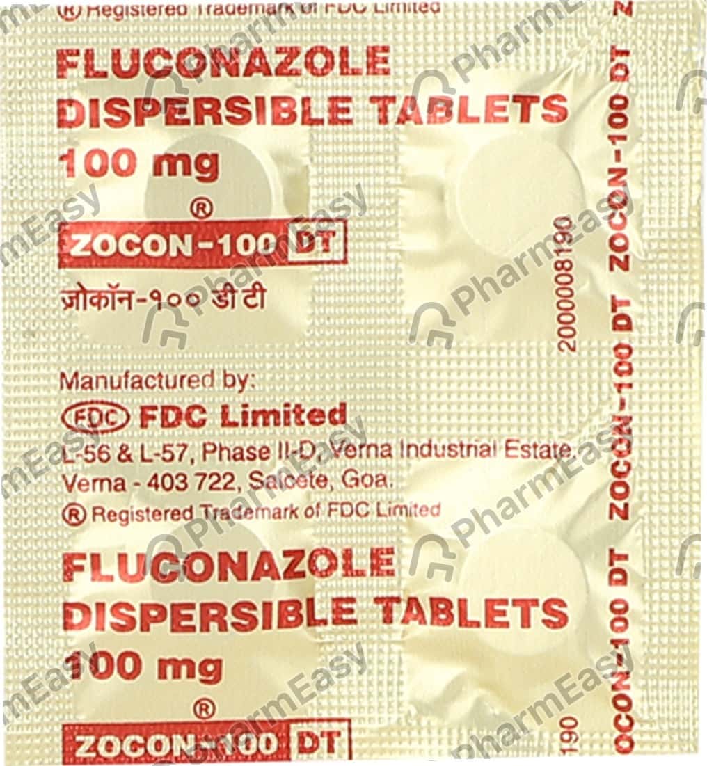 Buy Zocon Dt 100 MG Tablet (4) Online at Flat 15% OFF | PharmEasy