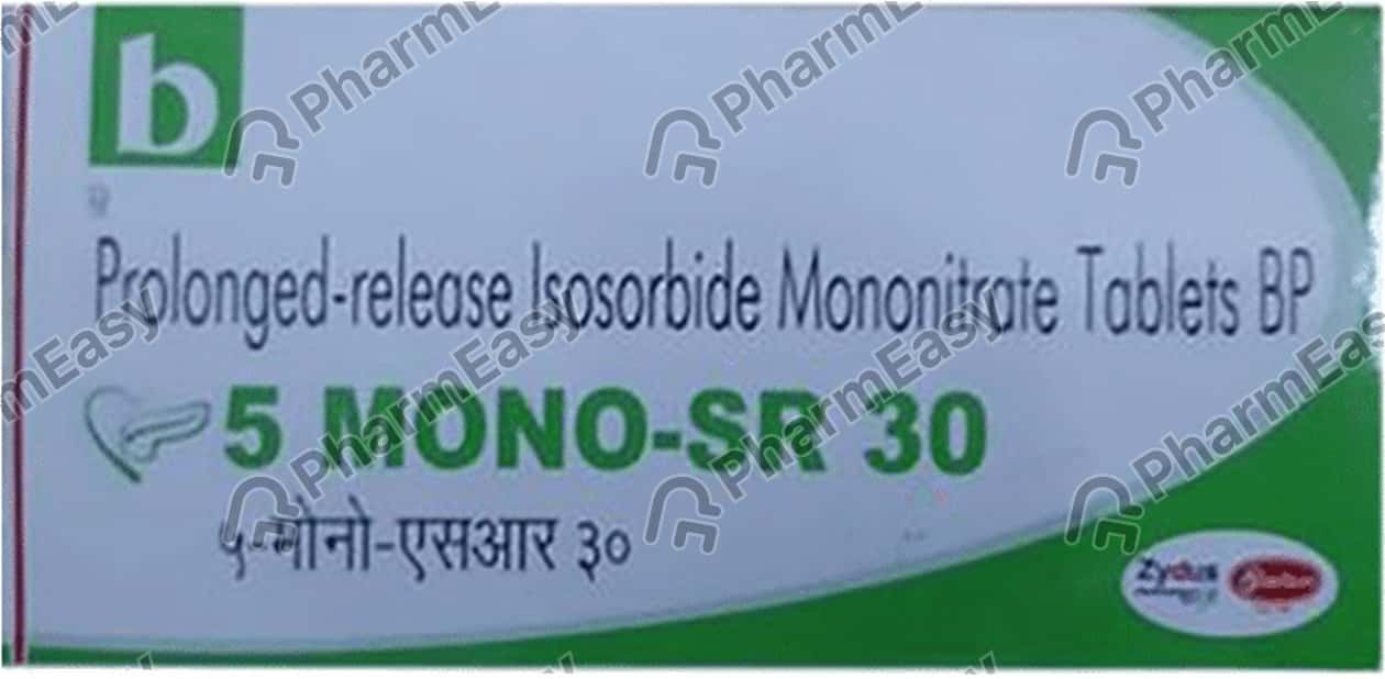 5 Mono Sr 30 MG Tablet (10): Uses, Side Effects, Price & Dosage | PharmEasy