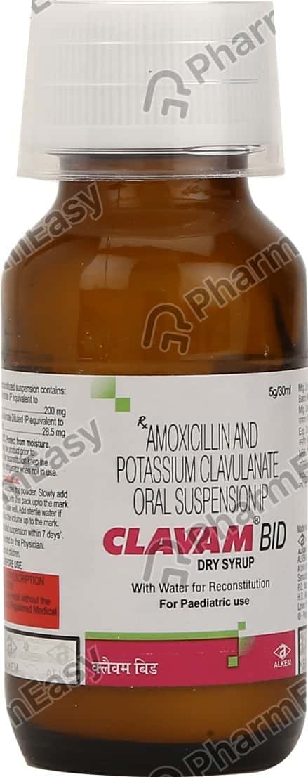 Clavam Bid Dry Syrup 30ml: Uses, Side Effects, Price & Dosage | PharmEasy