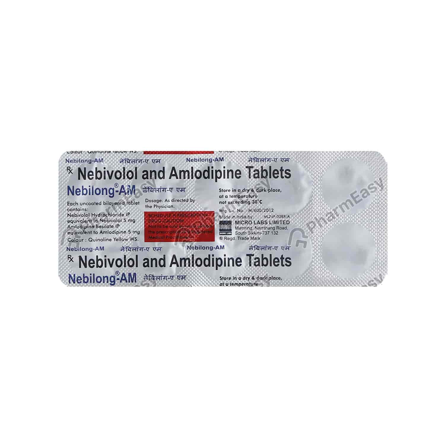 Buy Nebilong Am Tablet Online at Flat 18% OFF* | PharmEasy