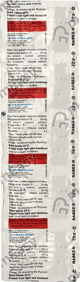 Rabez D Capsule: Uses, Side Effects, Price, Dosage & Composition ...