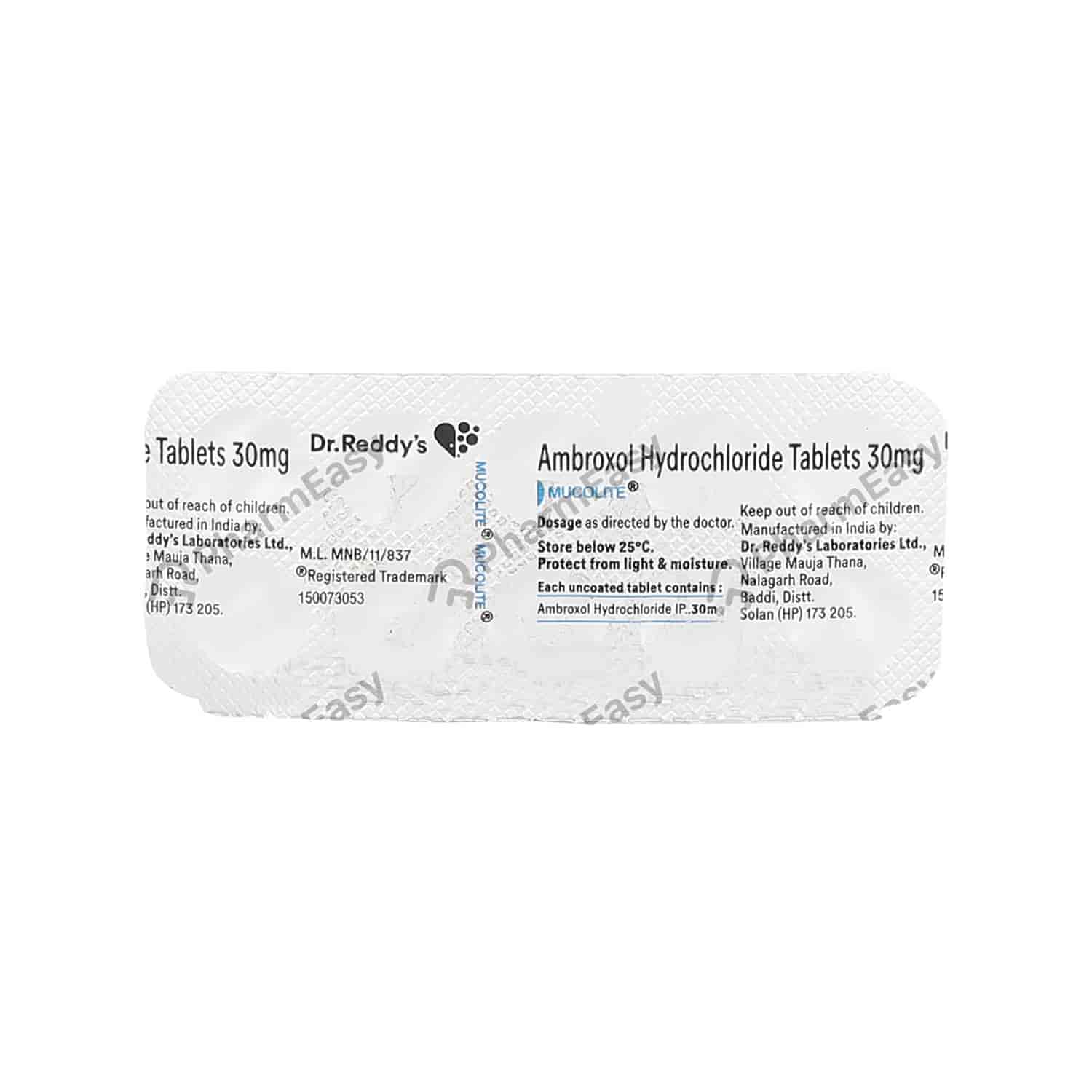 Mucolite 30mg Tab - Uses, Side Effects, Dosage, Composition & Price ...
