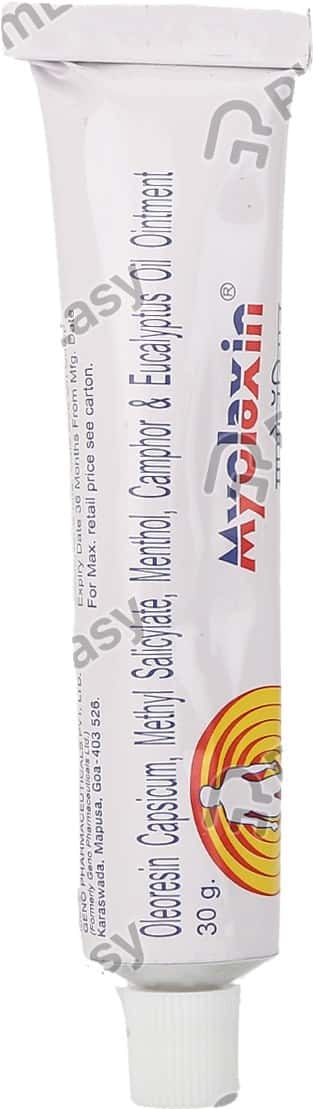 Myolaxin Oint 30gm: Uses, Side Effects, Price & Dosage | PharmEasy